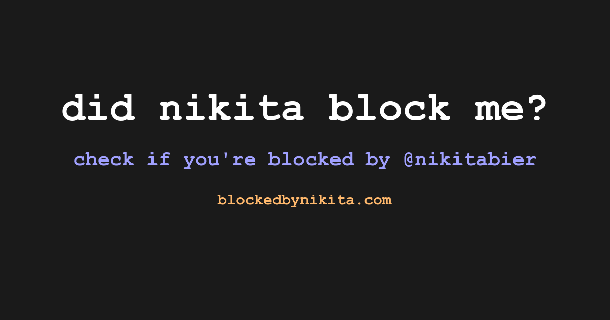 nikita block checker